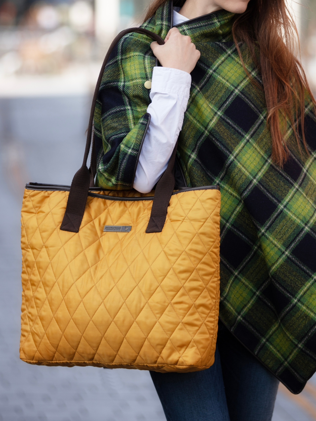 Oversized Sand Quilted Tote Bag Made in England – John Partridge & Co