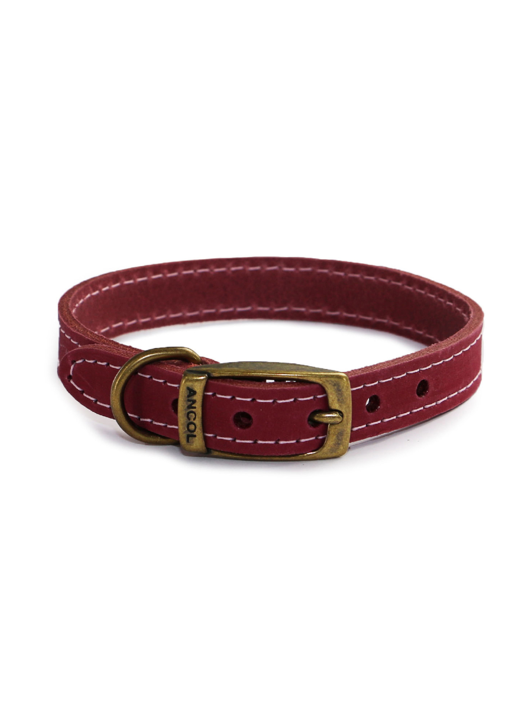 Raspberry Timberwolf Leather Collar | Partridge Partners | By Ancol ...